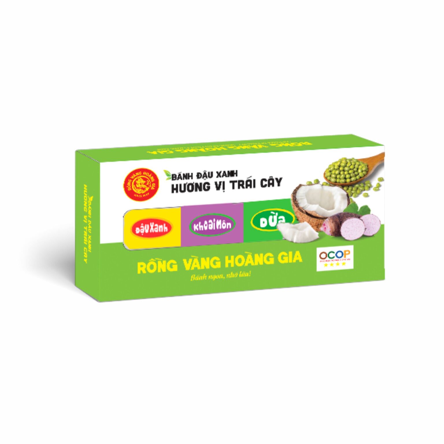 Sản phẩm Rồng Vàng Hoàng Gia – Bánh đậu xanh Rồng Vàng Hoàng Gia – OCOP 5 sao quốc gia